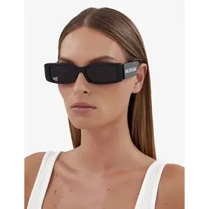 Balenciaga Bb0260s Rectangle-frame Sunglasses