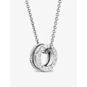 BVLGARI B.zero1 18ct White-gold Diamond Pendant Necklace - White Gold