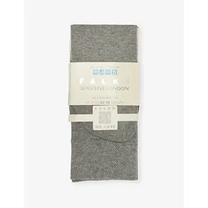 Falke Sensitive London Cotton-blend Crew Socks - Light Greymel.
