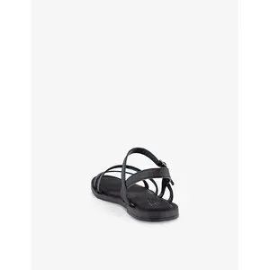 Toms Kira Ankle-strap Leather Sandals - Black
