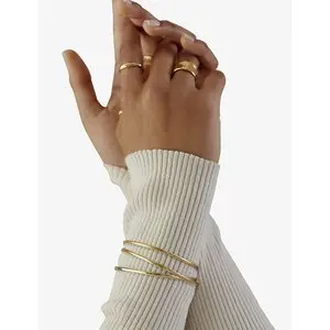 Monica Vinader Nura Reef Bangle - Yellow Gold