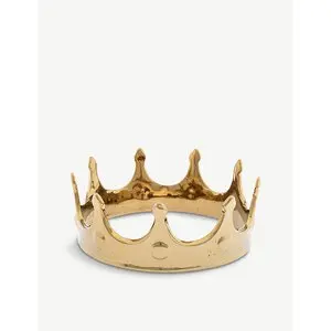 SELETTI Crown Gold-toned Procelain Ornament 18.5cm - One-color