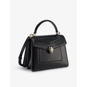 BVLGARI Serpenti Forever Top-handle Bag - Black