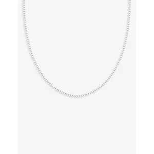 ASTRID & MIYU Tennis Rhodium-plated Chain Necklace - Silver