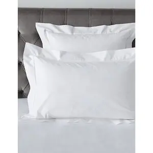 THE WHITE COMPANY Cavendish Cotton Pillowcase King White/silver