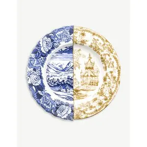 SELETTI Hybrid Sofronia Printed Porcelain Soup Plate 25.4cm - One-color