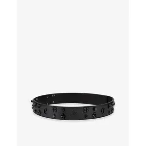 CHRISTIAN LOUBOUTIN Paloma Loubinthesky Leather Belt - Black