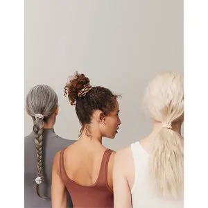 Slip Skinny Silk Scrunchies Pack Of 4 - Light Brown
