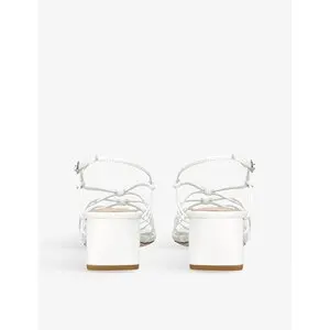 Paige Gianna Leather Heeled Sandals - White