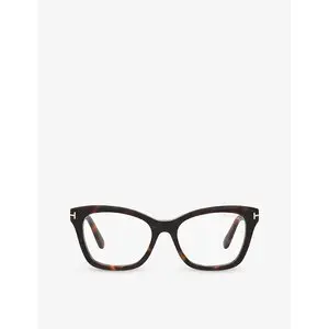 TOM FORD Ft5909-b Cat-eye Acetate Eyeglasses - Brown