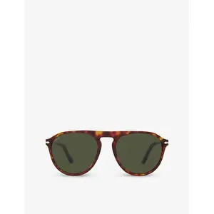 Persol Tortoiseshell Aviator Sunglasses - Brown