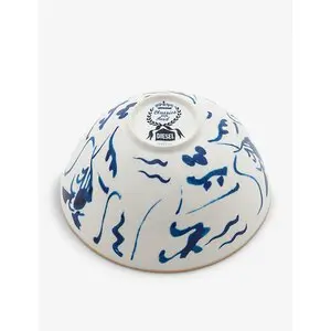 SELETTI Diesel Living With Classics On Acid Koi Porcelain Salad Bowl 18.3cm - One-color