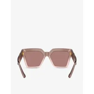 Versace Ve4458 Butterfly-frame Sunglasses - Tan
