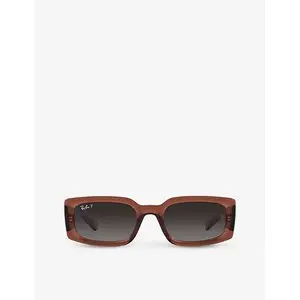 Ray-ban Rb4395 Kiliane Pillow-frame Sunglasses - Brown