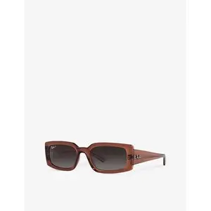Ray-ban Rb4395 Kiliane Pillow-frame Sunglasses - Brown