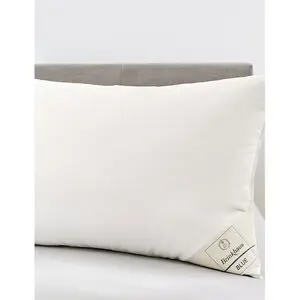 BRINKHAUS Blue Firm Cotton And Goose Feather Pillow