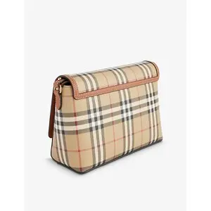 Burberry Check-print Flap Cross-body Bag - Briar Brown
