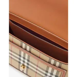 Burberry Check-print Flap Cross-body Bag - Briar Brown