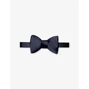 Eton Self-tied Silk Bow Tie - Dark Blue