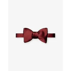 Eton Eton Self-Tied Silk Bow Tie Dark Red