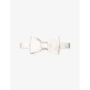 Eton Eton Self-Tied Silk Bow Tie Off-white