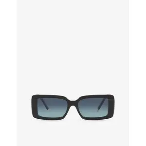 Tiffany & Co. Rectangle Frame Acetate Sunglasses - Black