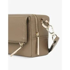 Whistles Bibi Leather Crossbody Bag - Khaki/olive