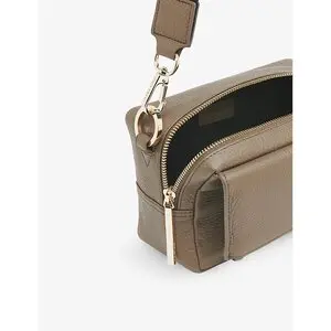 Whistles Bibi Leather Crossbody Bag - Khaki/olive