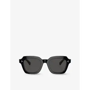 Oliver Spencer Ov5526su Kienna Square-frame Sunglasses - Black