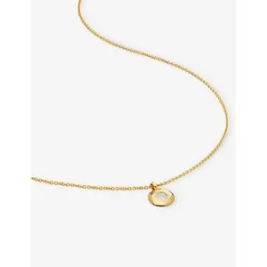Monica Vinader Birthstone Moonstone Pendant Necklace - Yellow Gold