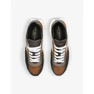Kurt Geiger Gaspar Contrast-panel Suede Low-top Trainers