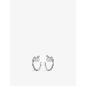 Cartier Juste Un Clou 18ct White-gold And Diamond Earrings - White Gold