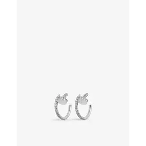 Cartier Juste Un Clou 18ct White-gold And Diamond Earrings
