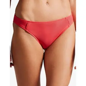 Ted Baker London Shanees Logo-embellished Low-rise Bikini Bottoms 10
