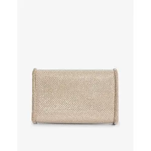 DUNE Bellini Chain-strap Woven Clutch
