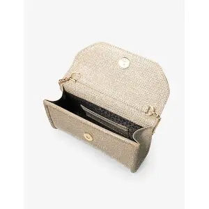 DUNE Bellini Chain-strap Woven Clutch
