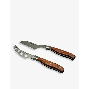 PAXTON & WHITFIELD Logo-engraved Stainless-steel Cheese Knives Set Of Two - One-color