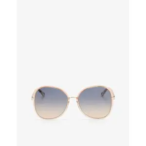 Chloé Ch0030s Square-frame Sunglasses - Orange