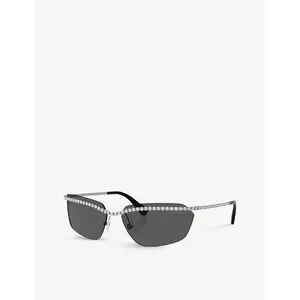 SWAROVSKI Gem-embellished Rectangle Sunglasses
