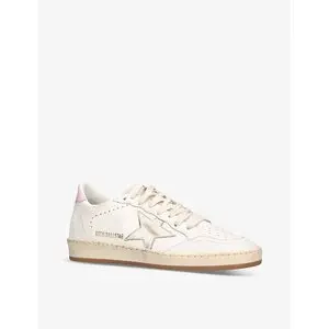 GOLDEN GOOSE Ball Star Logo-print Leather Low-top Trainers - White/oth