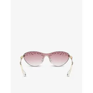 SWAROVSKI Sk7023 Cat-eye Sunglasses - Gold