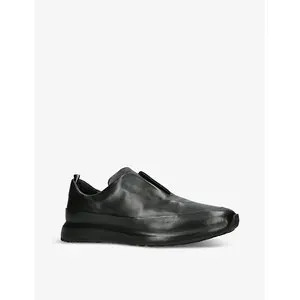 Officine Creative Race Leather Low-top Trainers - Black