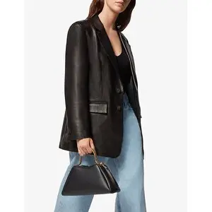BVLGARI Serpentine Leather Top-handle Bag