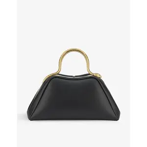 BVLGARI Serpentine Leather Top-handle Bag