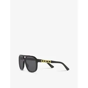 Gucci Gg1188s Aviator-frame Sunglasses