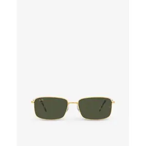 Ray-ban Rectangle-frame Sunglasses - Gold