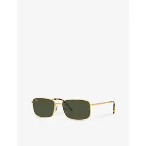 Ray-ban Rectangle-frame Sunglasses - Gold