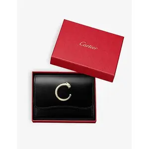 Cartier Panthère De Mini Leather Wallet - Black