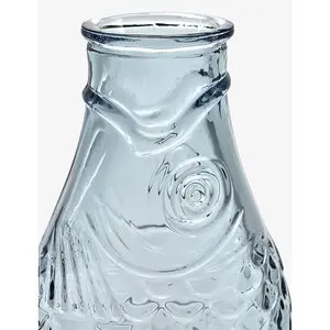 SERAX X Paola Navone Fish & Fish Glass Bottle 1l - Pale Blue