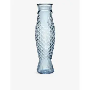 SERAX X Paola Navone Fish & Fish Glass Bottle 1l - Pale Blue
